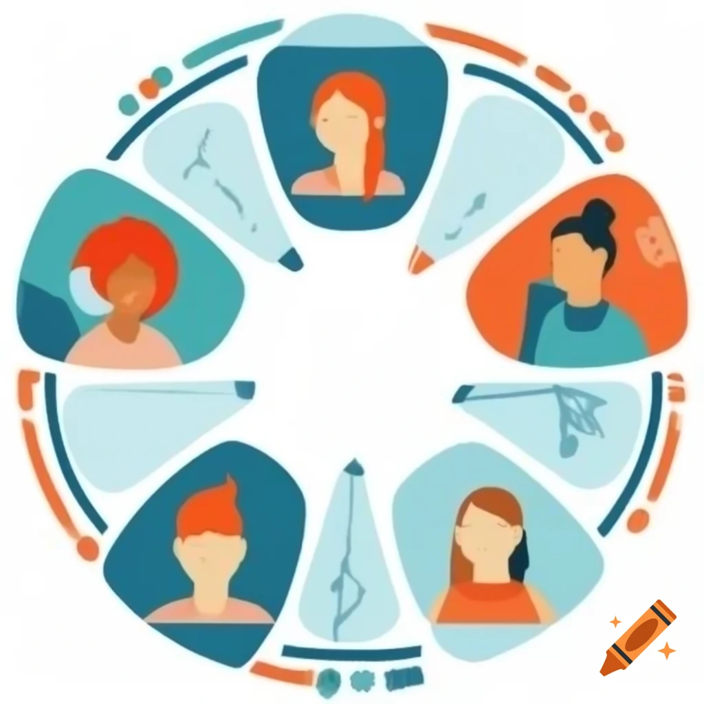 Vibrant circular infographic of socioemotional learning competencies on ...