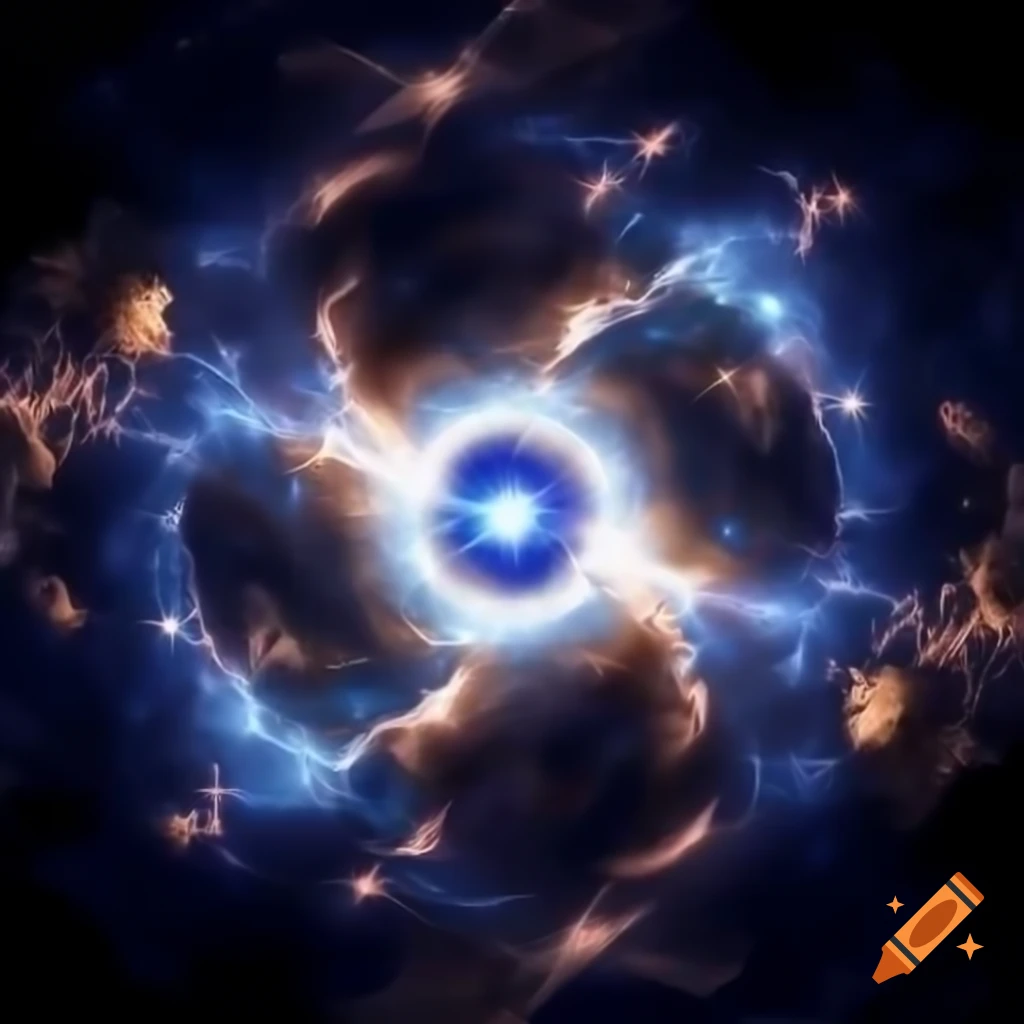 Concept of the multiverse as a living ecosystem representing balance ...