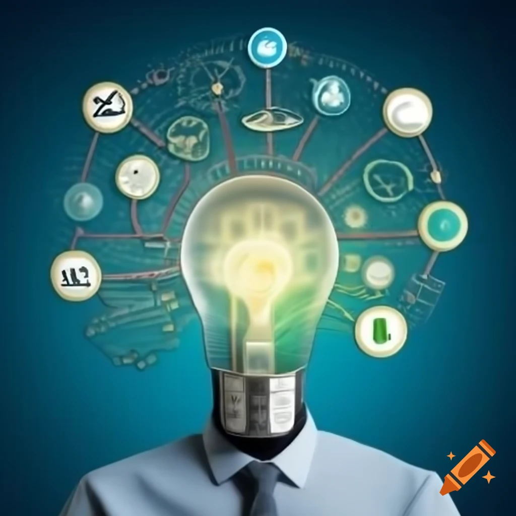 Visually rich mind map for entrepreneurship with interconnected nodes ...