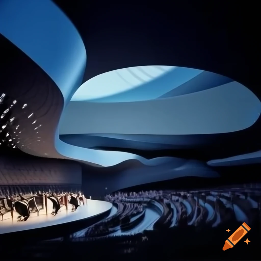 Futuristic cultural center in Stuttgart, featuring archives, library ...