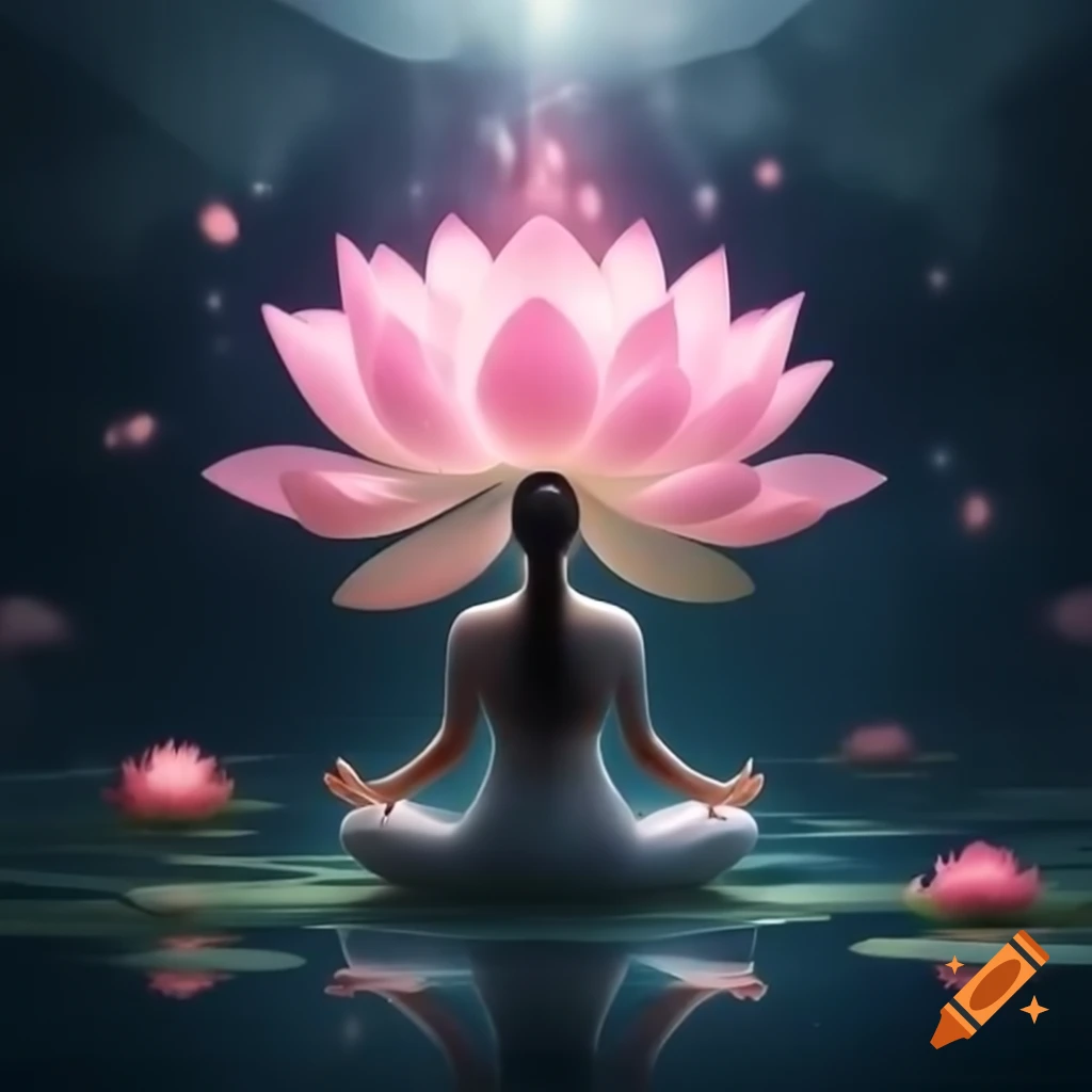 Meditation workshop for ladies promoting inner peace and clarity on Craiyon