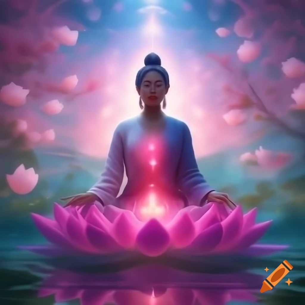 Meditation workshop for ladies promoting inner peace and clarity on Craiyon