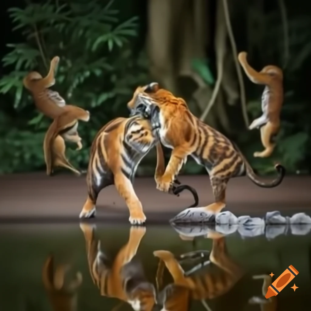 Jungle images created on Craiyon