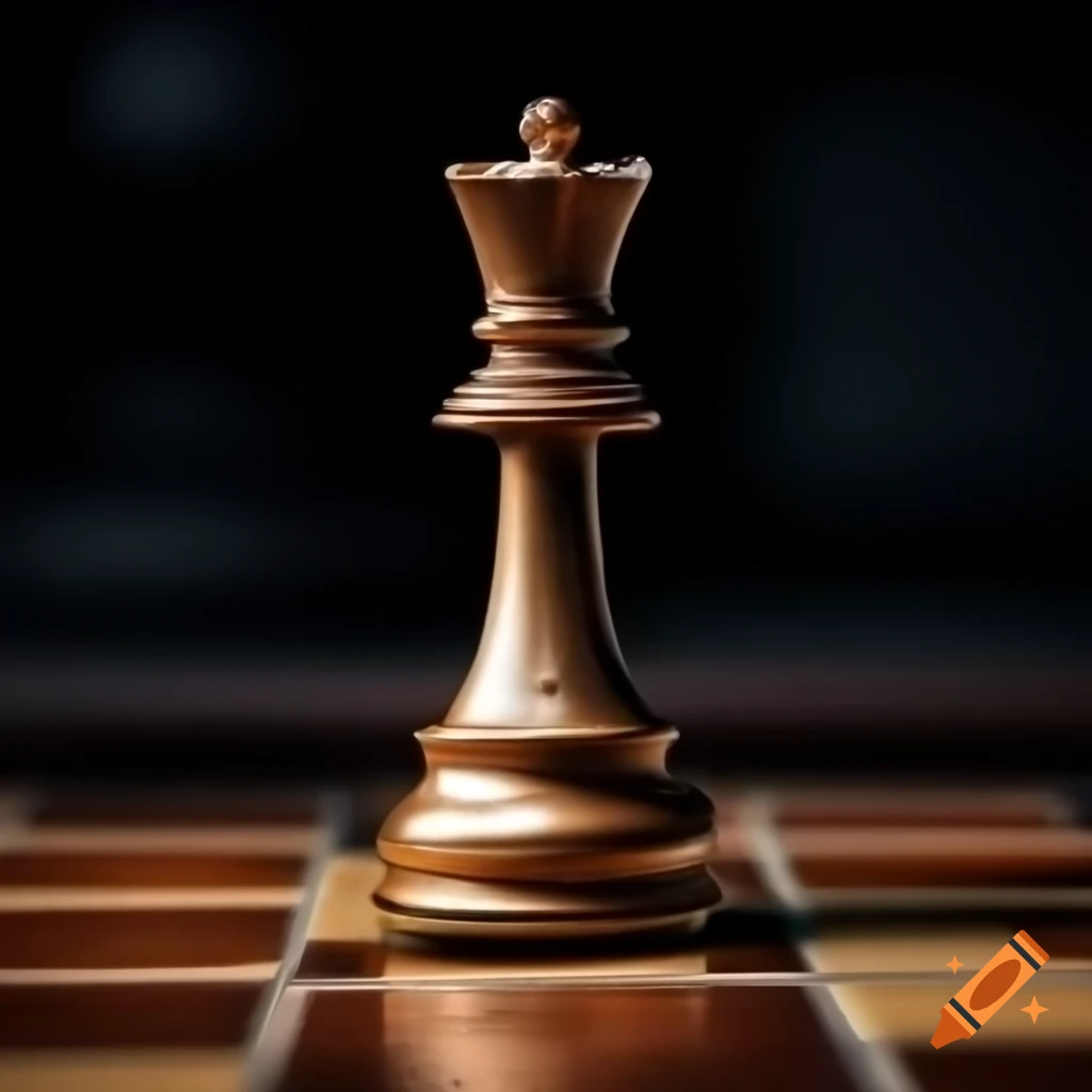 Bronze icon of a pawn chess piece on Craiyon