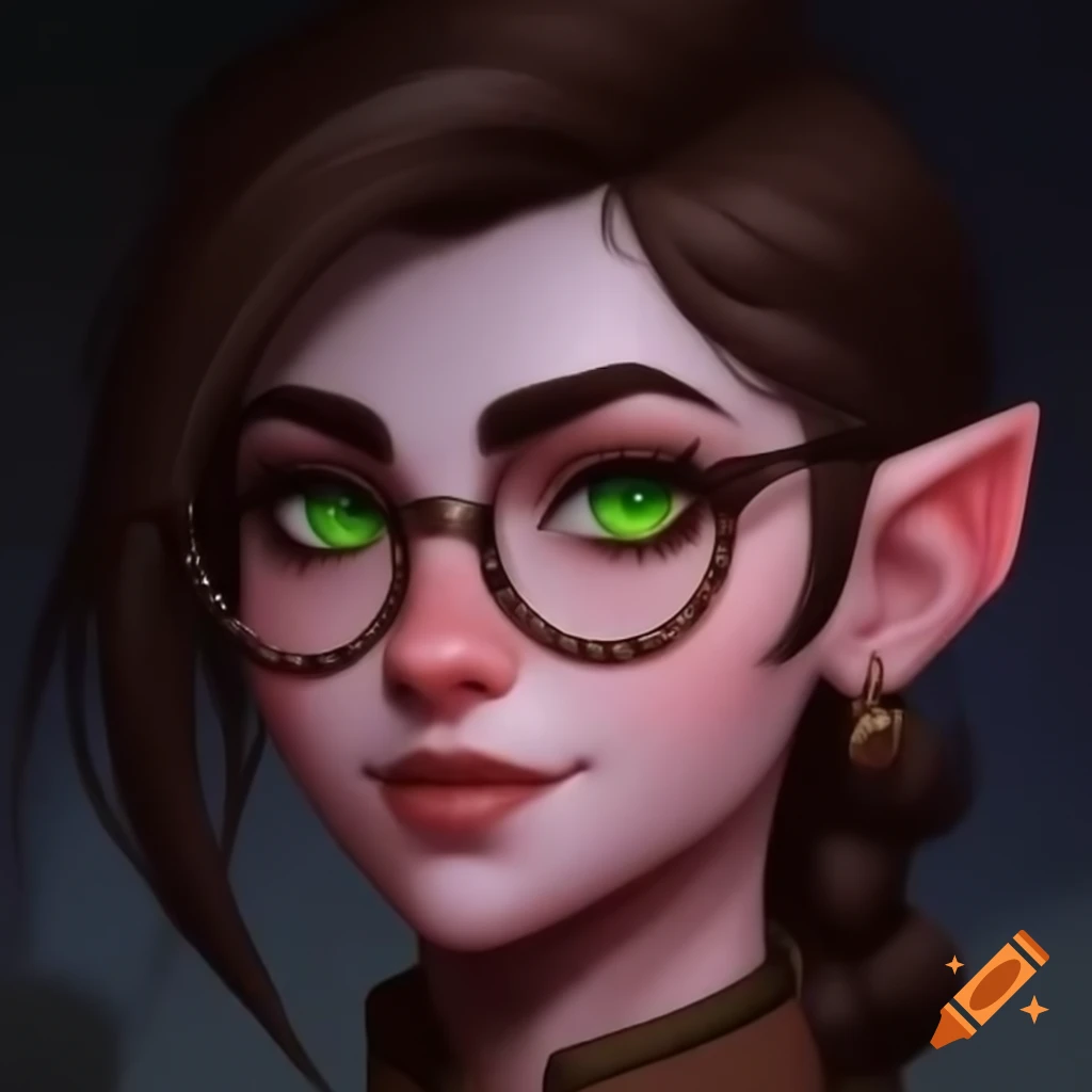 Zaunite young woman with brown hair, glasses, and green eyes in Arcane ...