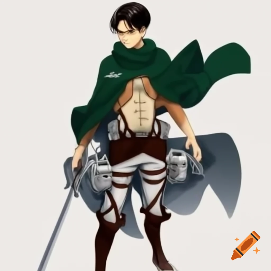 23-year-old male character from attack on titan in odm gear with a ...