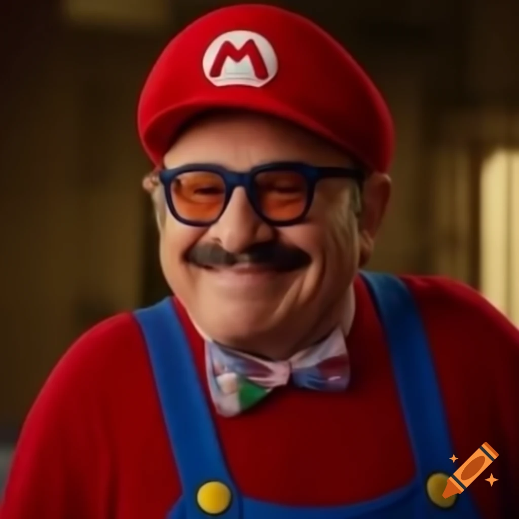 Super mario character inspired by danny devito on Craiyon