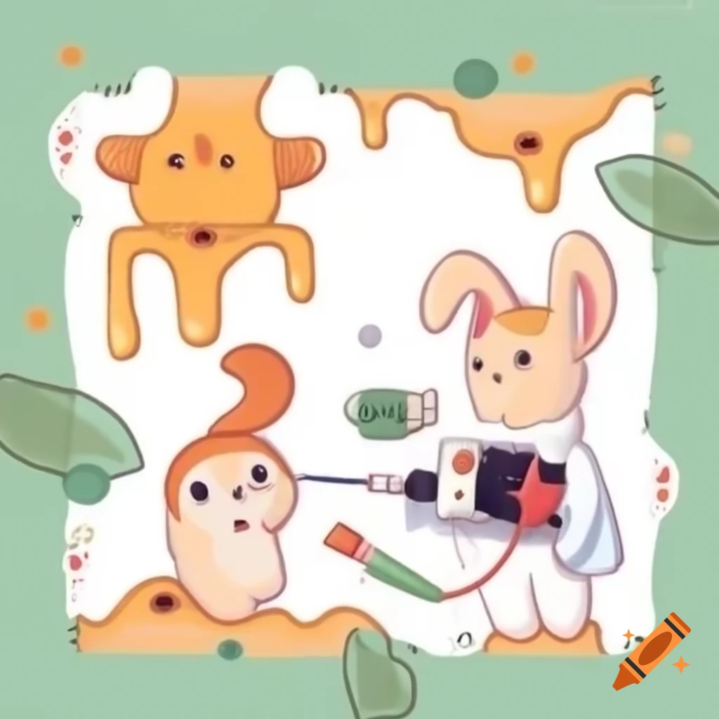 Creative wall design for veterinary clinic featuring cute animals ...