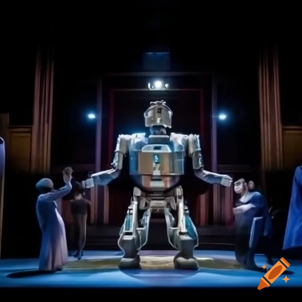 Introduction of the word 'robot' in the play RUR (Rossum's Universal Robots) on Craiyon