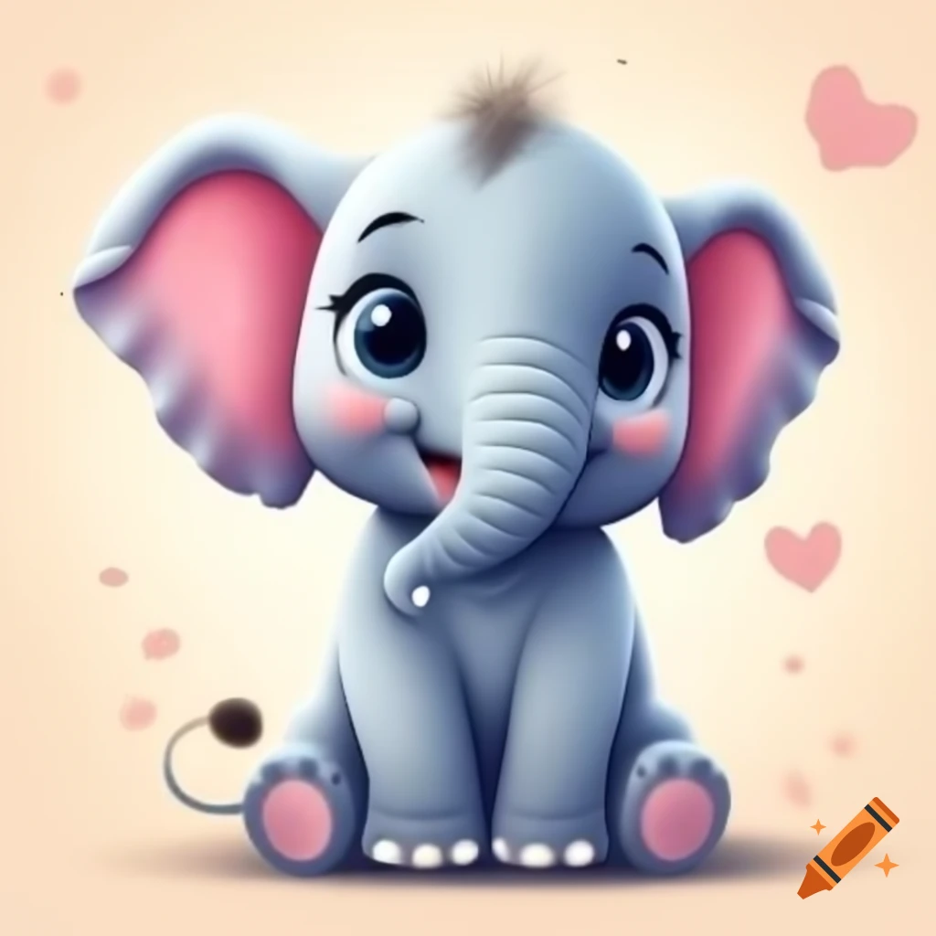 Cartoon Elephants Cute