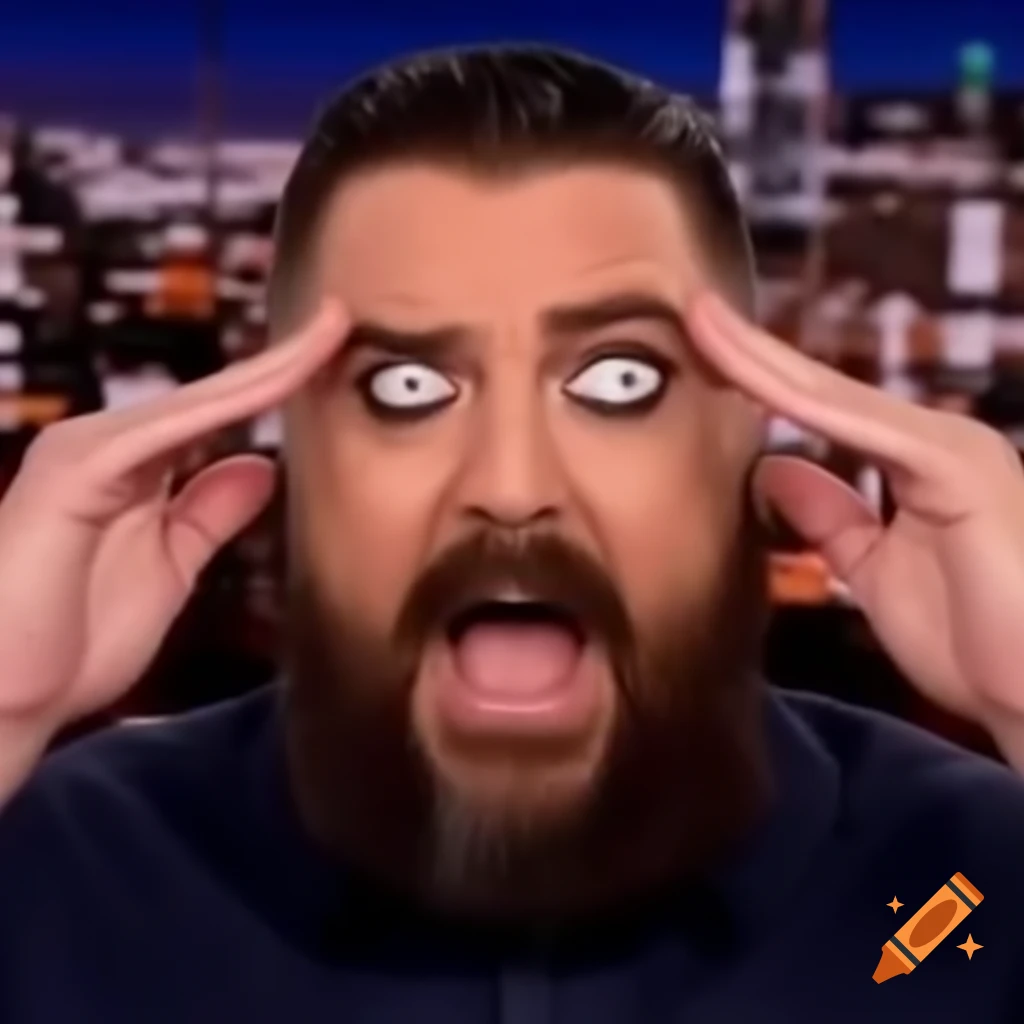 Senator jd vance with dark eye makeup in heated discussion on fox news ...