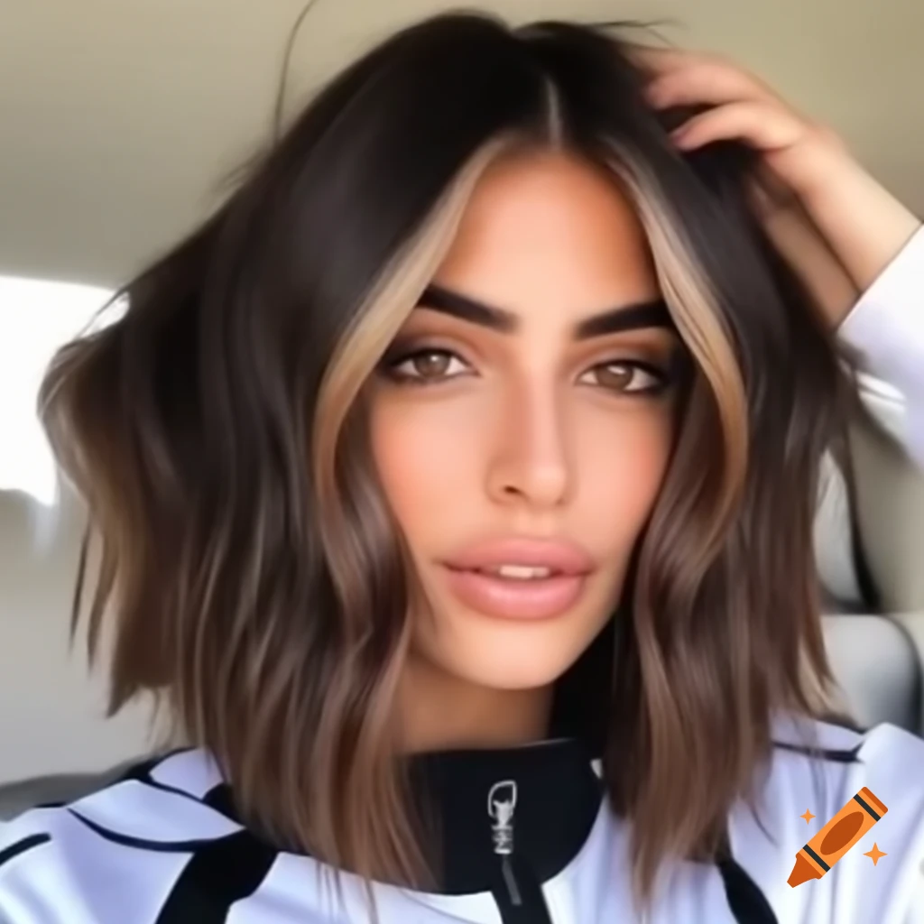 Athletic spanish arabic woman with brown hair and light brown eyes on ...