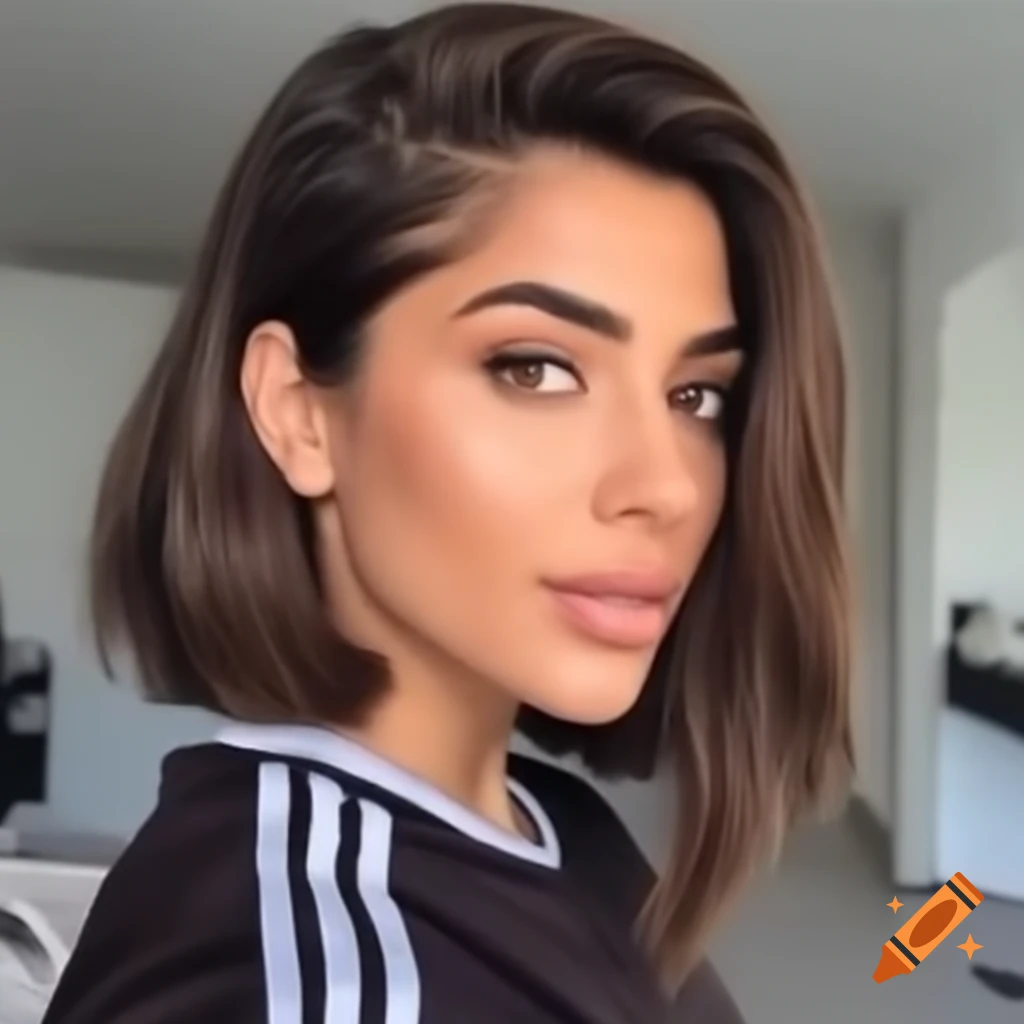 Athletic Spanish Arabic woman with brown hair and light brown eyes on ...