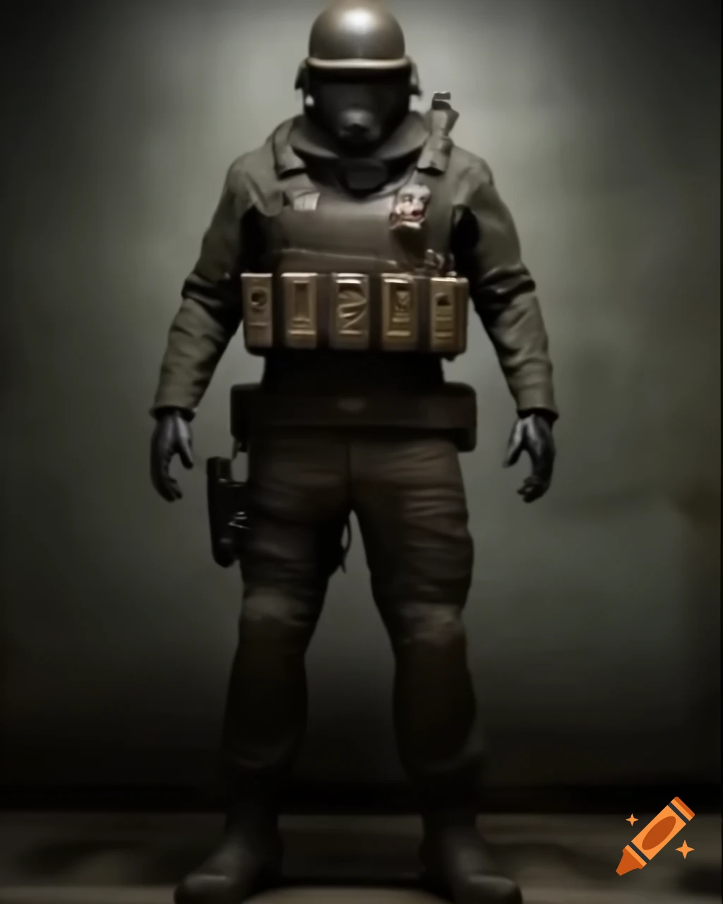Imposing soldier in Call of Duty Konni uniform in striking 3D artwork ...
