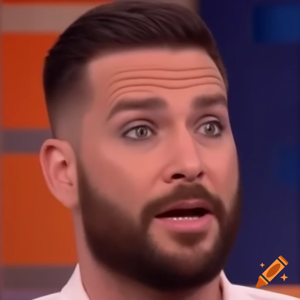 Photorealistic representation of senator jd vance with heavy eye makeup ...