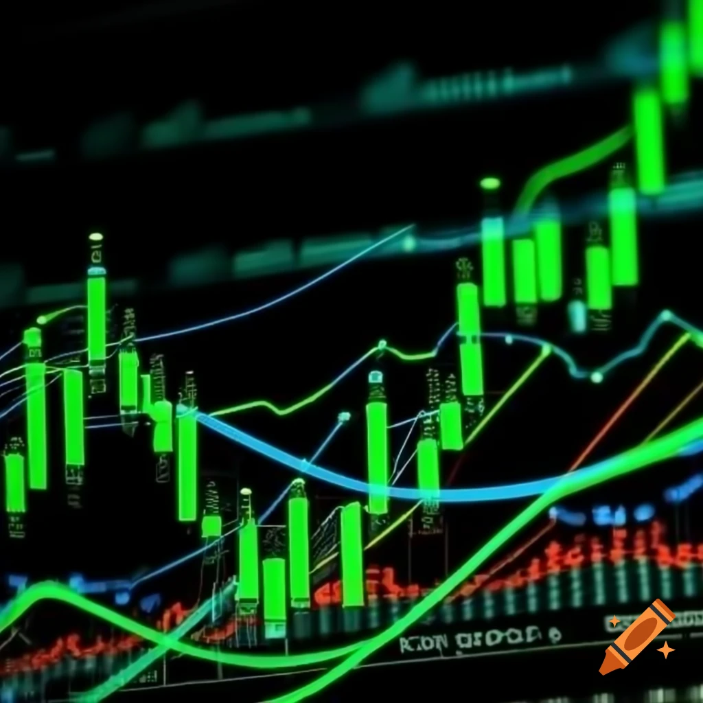 Professional guide on etf investments featuring green charts on black ...