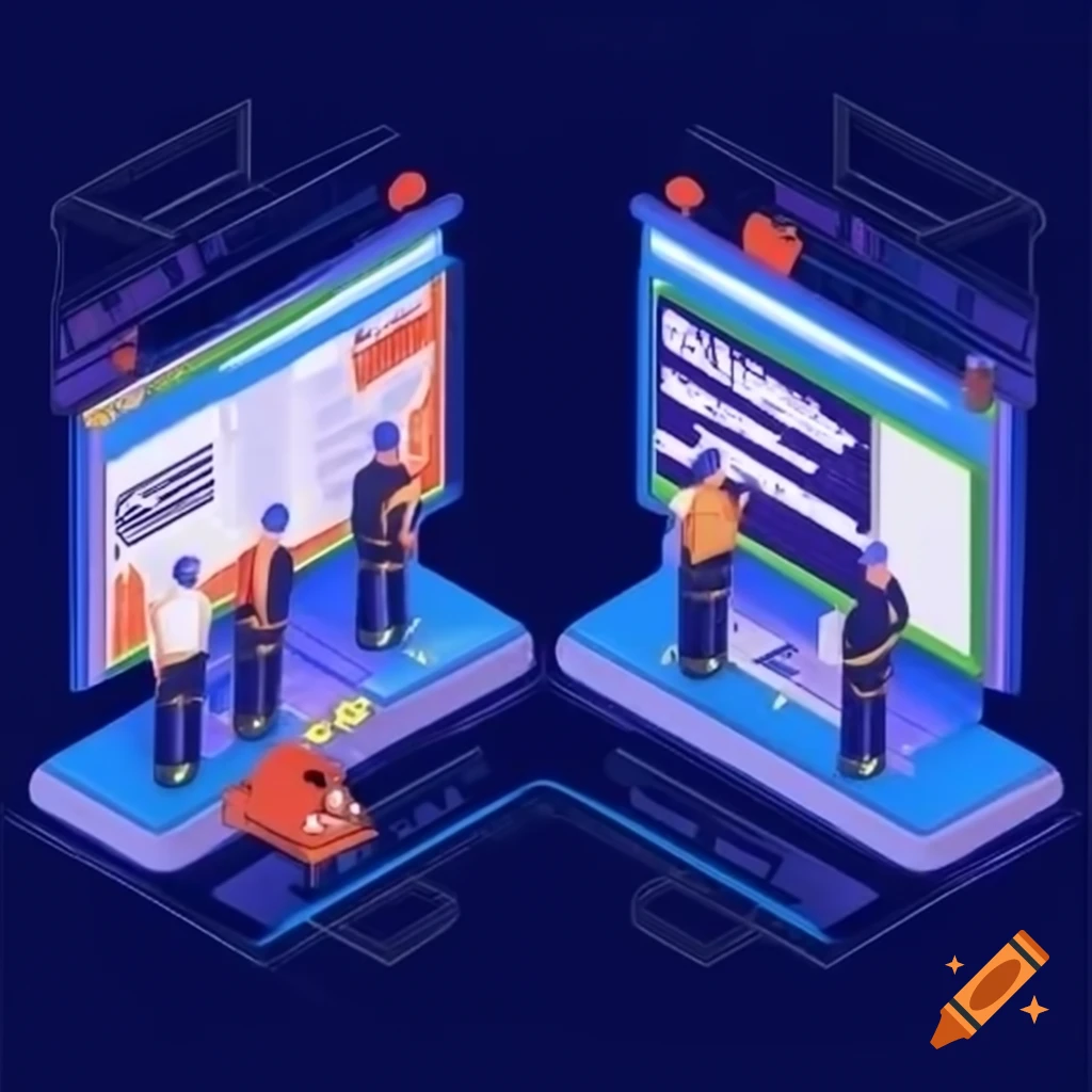 Split-screen visual of emergency responders and code with inspiring ...