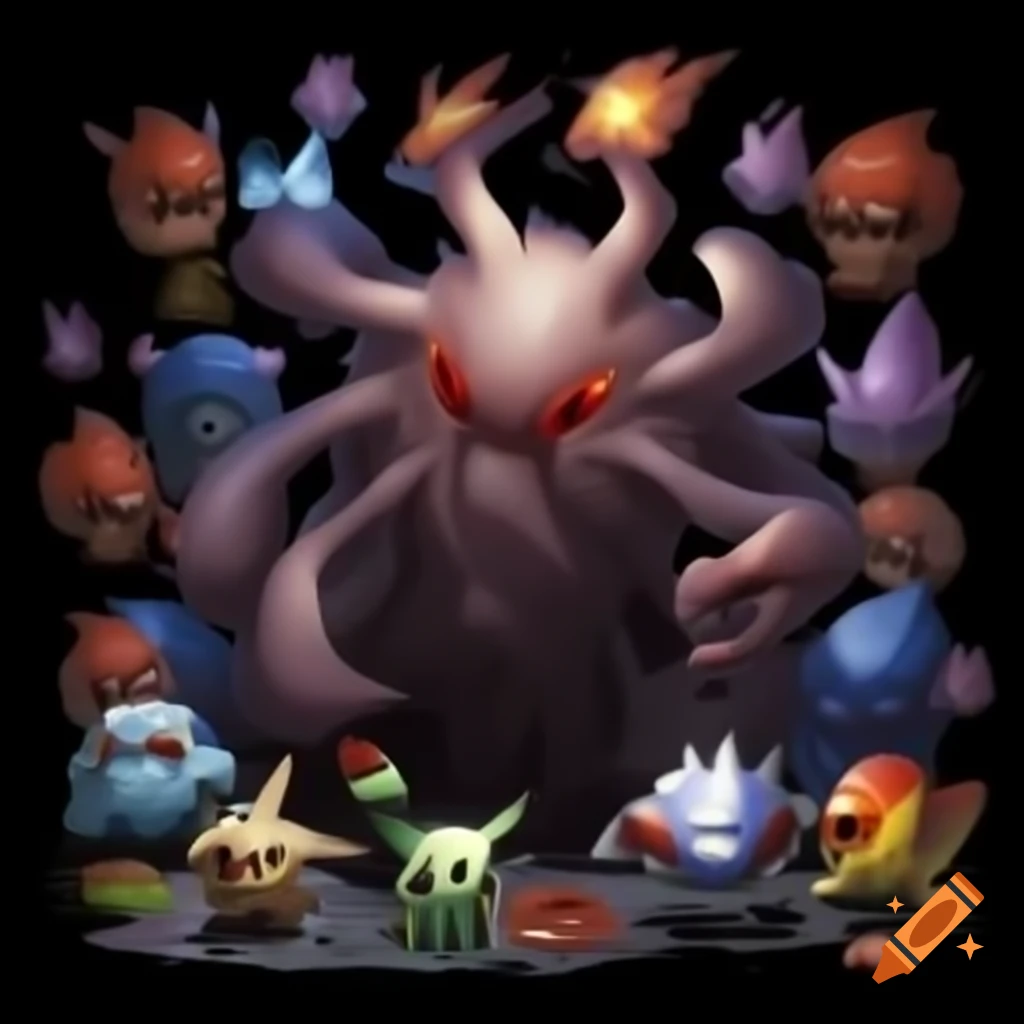 Amorphous entity made from various Pokémon, pulsating with energy on ...