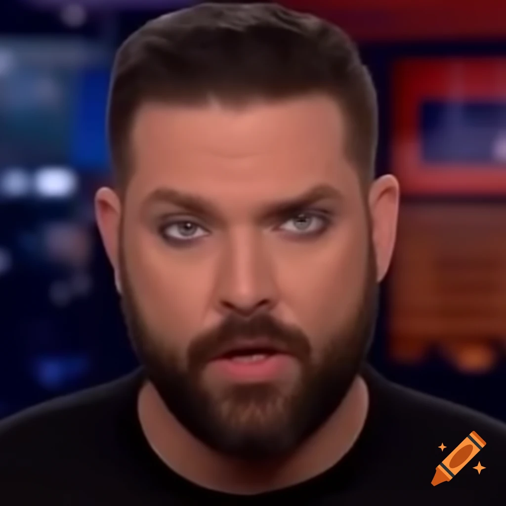 Senator JD Vance with dark eye makeup expressing anger on Fox News on ...