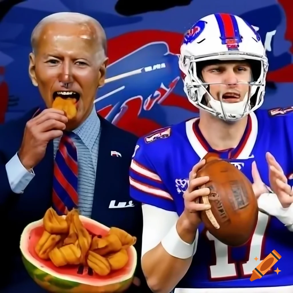 Buffalo bills quarterback josh allen enjoying fried chicken and ...