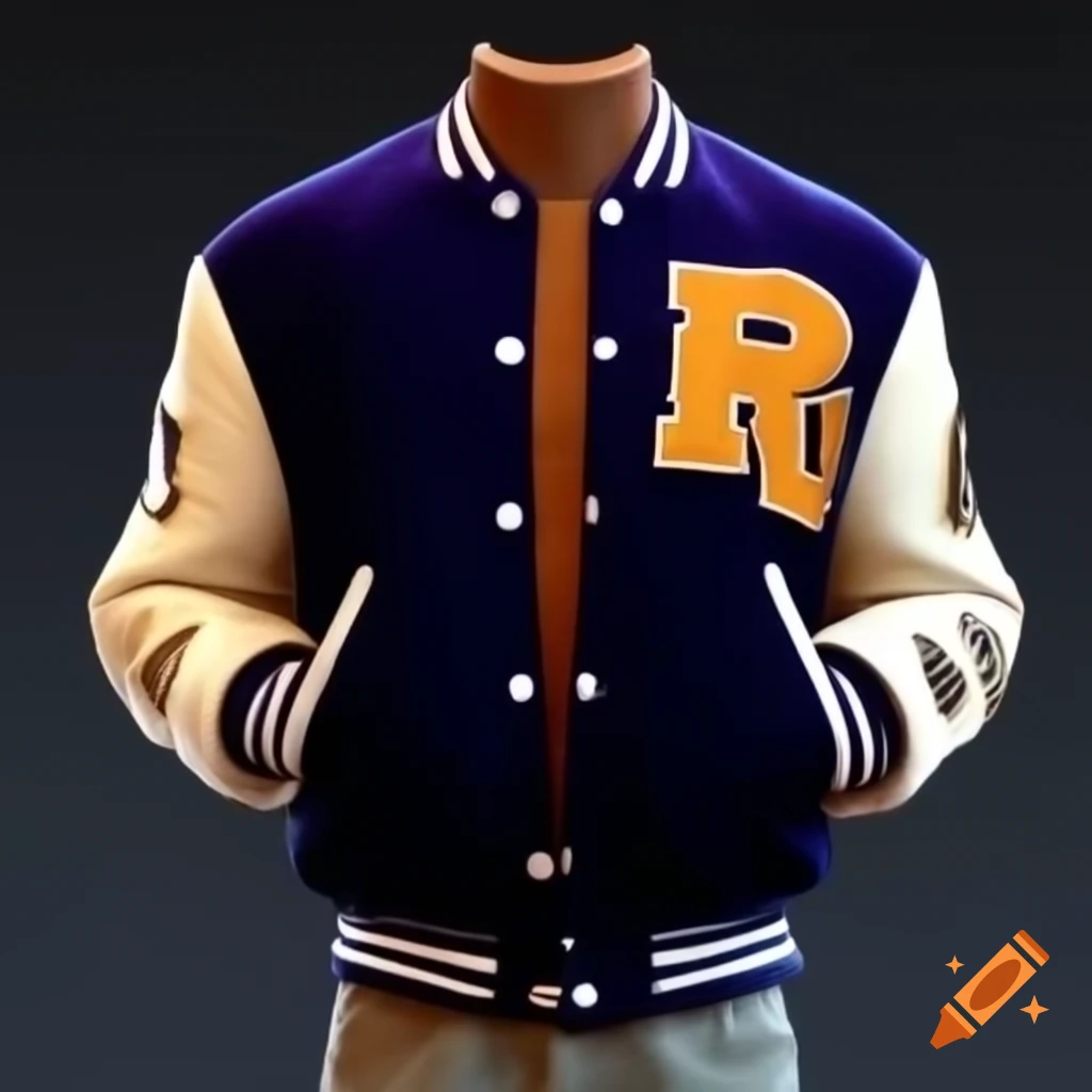 Varsity jacket design concept, showcasing classic collegiate style on ...