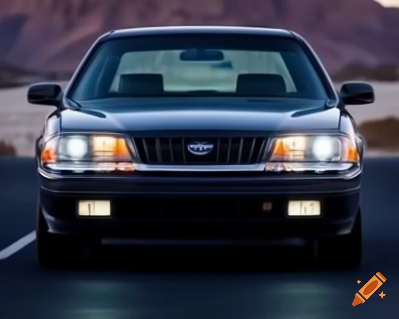 2020 modern American sedan with double round headlights, featuring A208 ...