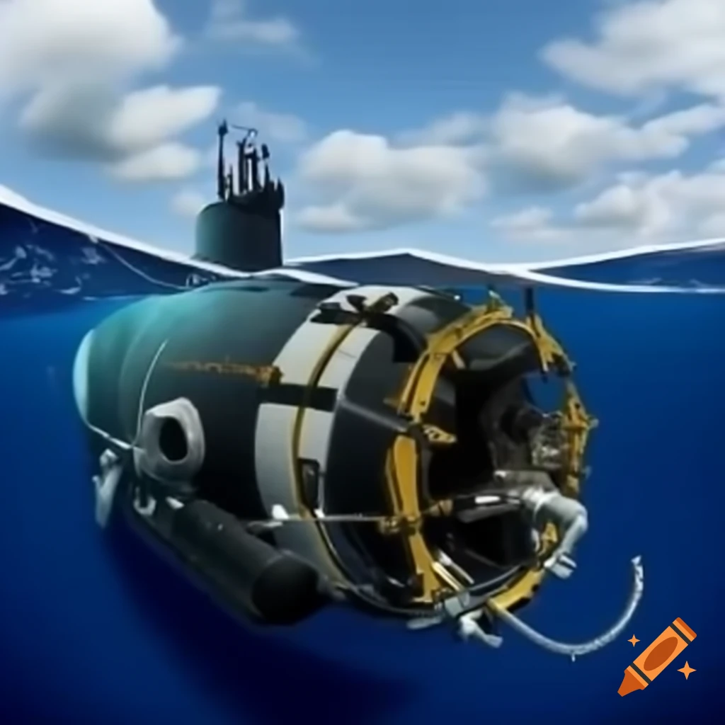 Submarine refueling with diesel fuel on Craiyon