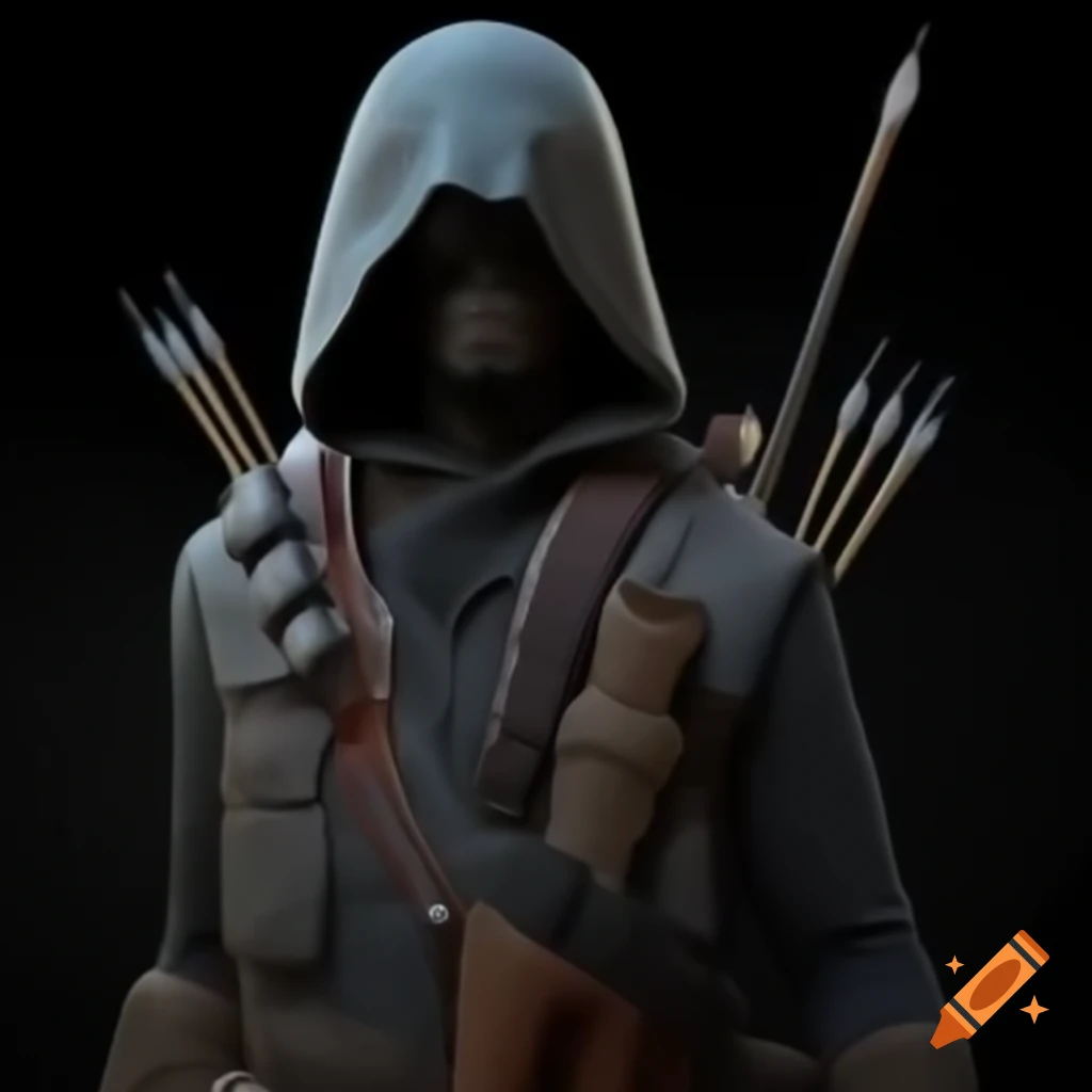 Ranger character with scale mail, short sword, longbow, and gear for ...