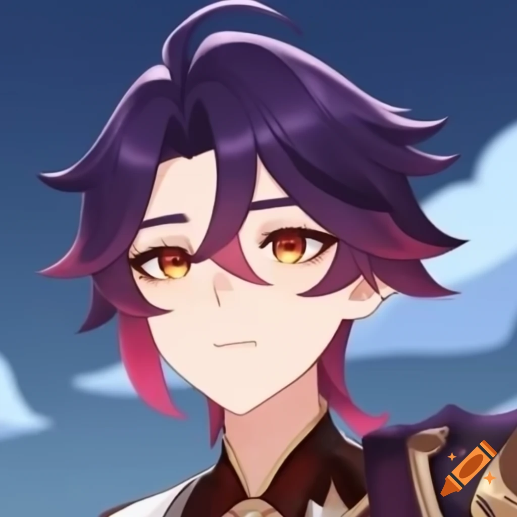 Male character from genshin impact with short hair, inspired by ...