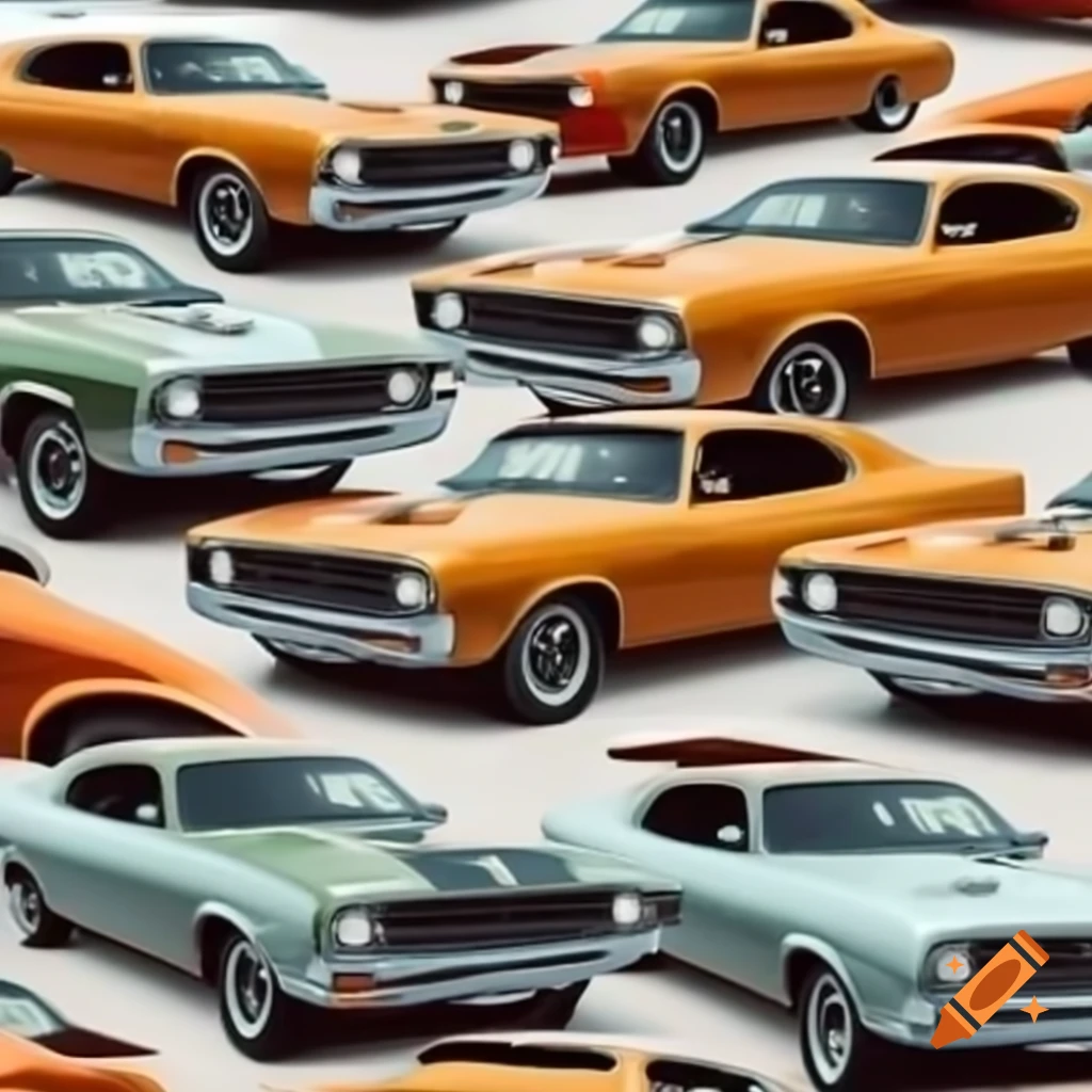 Collage of Mopar cars showcasing classic and modern designs on Craiyon