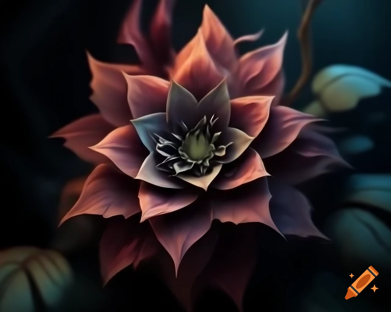 Gothic flower in dark hues, creating a mesmerizing 1920x1080 wallpaper ...