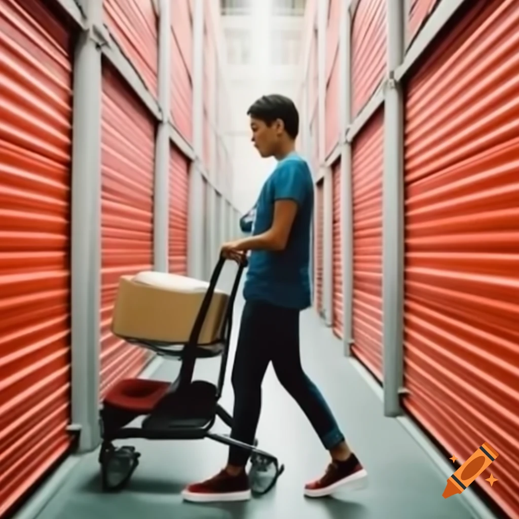 Infographic on understanding storage unit costs and saving tips on Craiyon