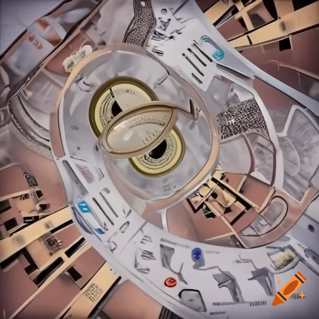 Close-up of eye with graphic effect showing inverted image and brain ...