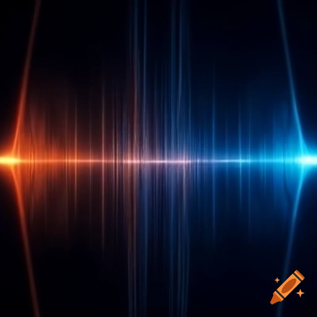 Optic laser and fiber optic symbol illustration on Craiyon