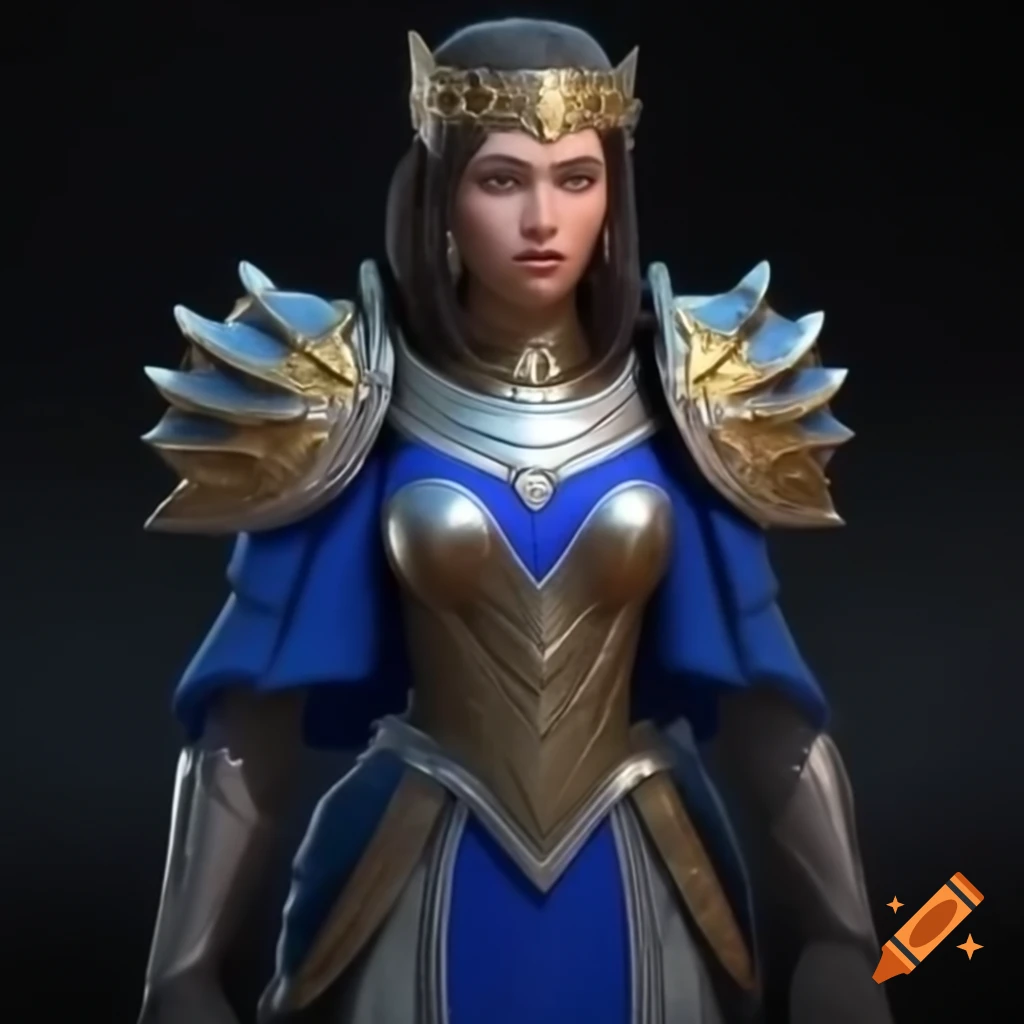 Elegant sleeveless chainmail with gold and silver embroidered tabard ...