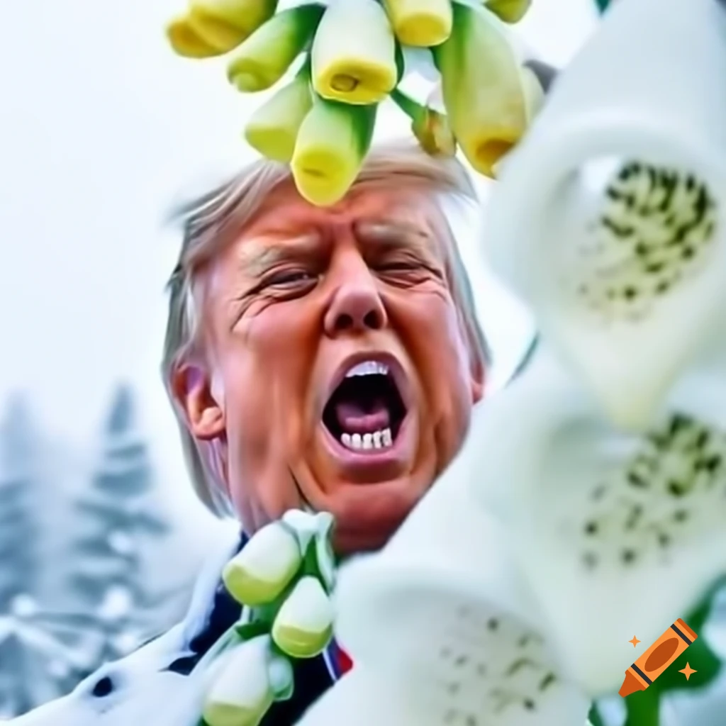 Humorous depiction of Donald Trump inside a snow globe during a ...