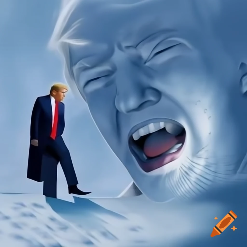 Donald trump and melania trapped in snow globe amidst snow ...