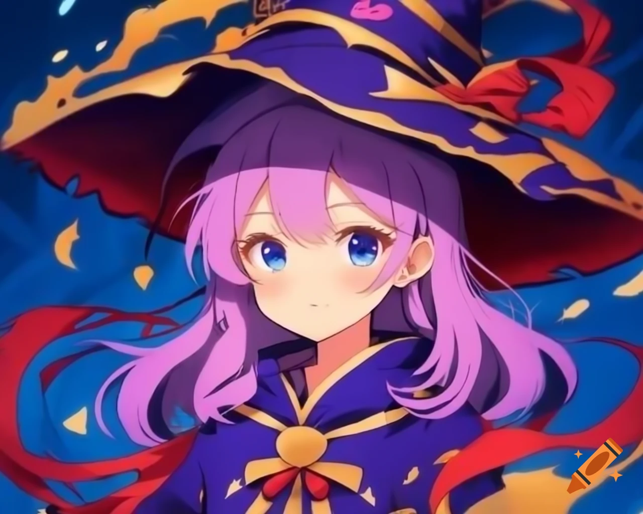 Anime wizard character with magical elements on Craiyon