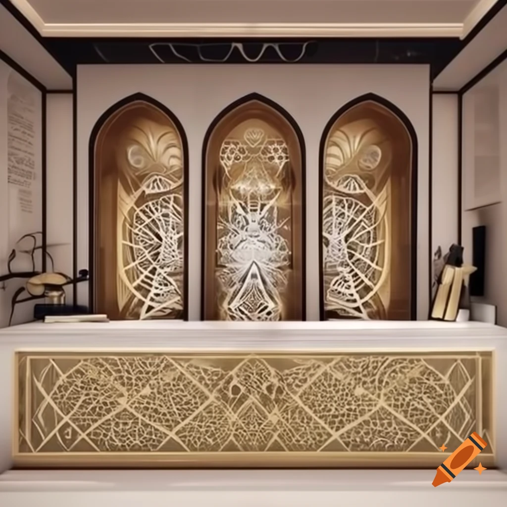 Contemporary counter design inspired by islamic art for high-end ...