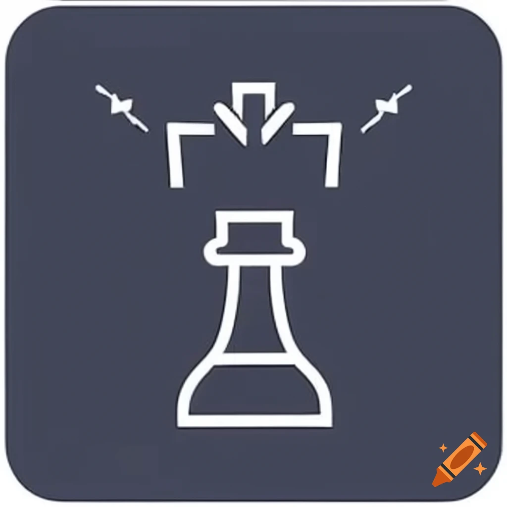 Eco-friendly electric chess rock icon on Craiyon