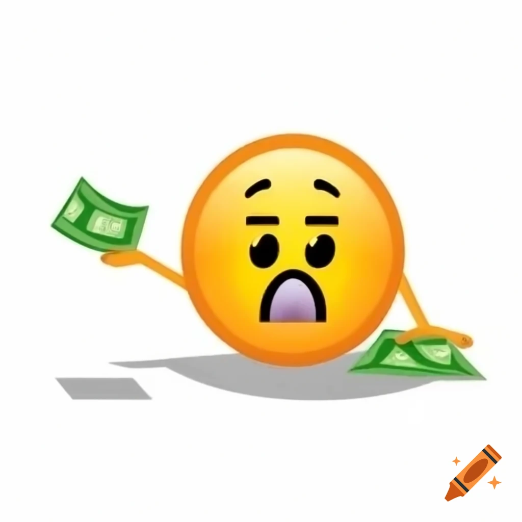 Emoticon representing a homeless beggar asking for money on Craiyon