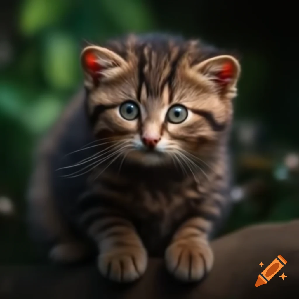Cute kitten on Craiyon