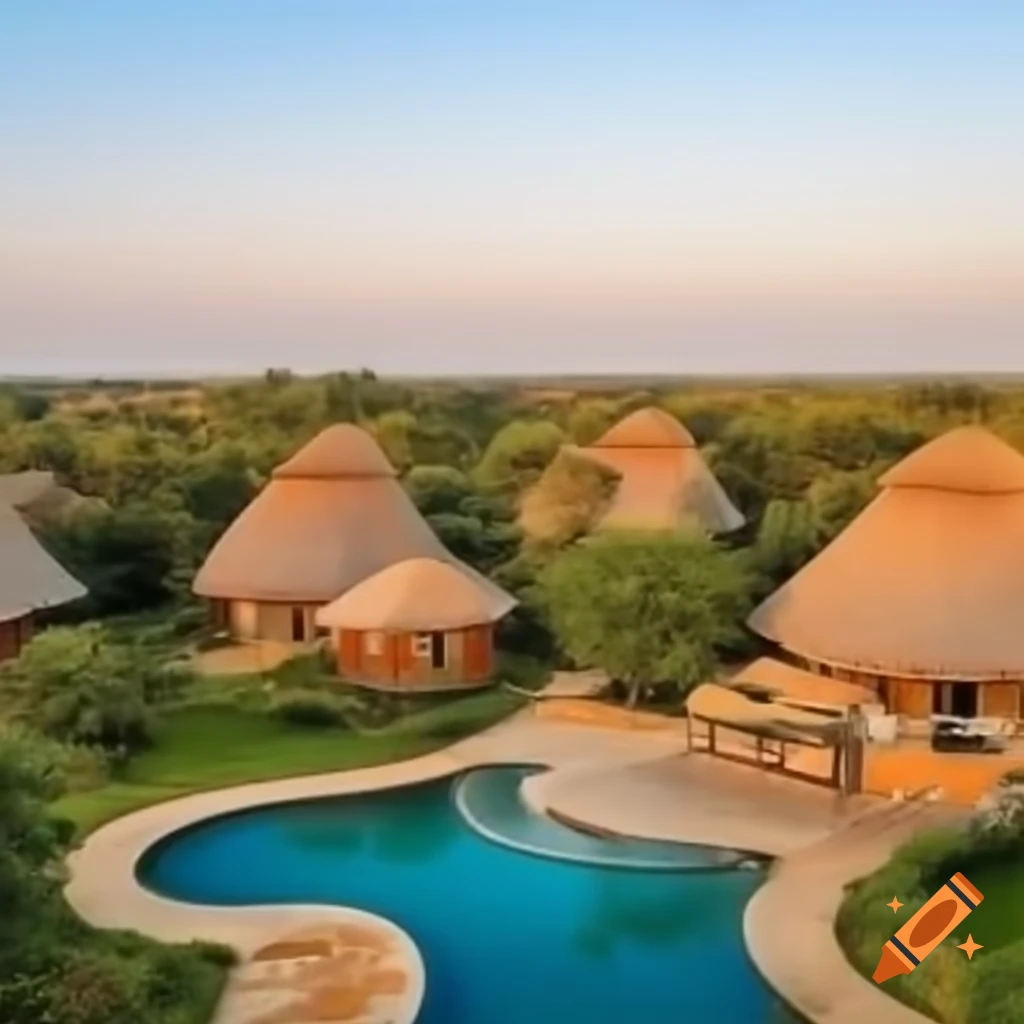 Vibrant african culture and luxury resort near accra, combining nature ...