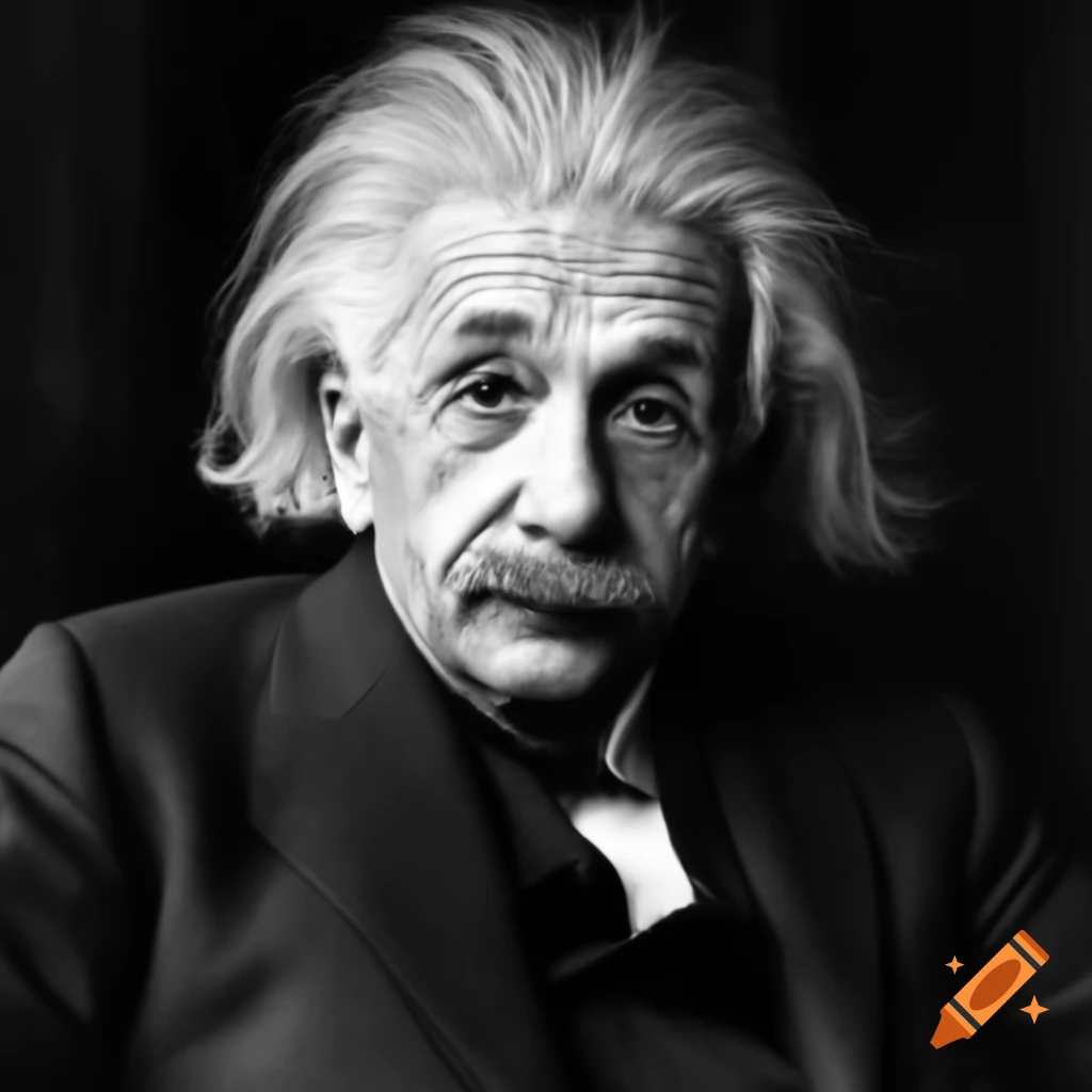 Portrait of albert einstein on Craiyon