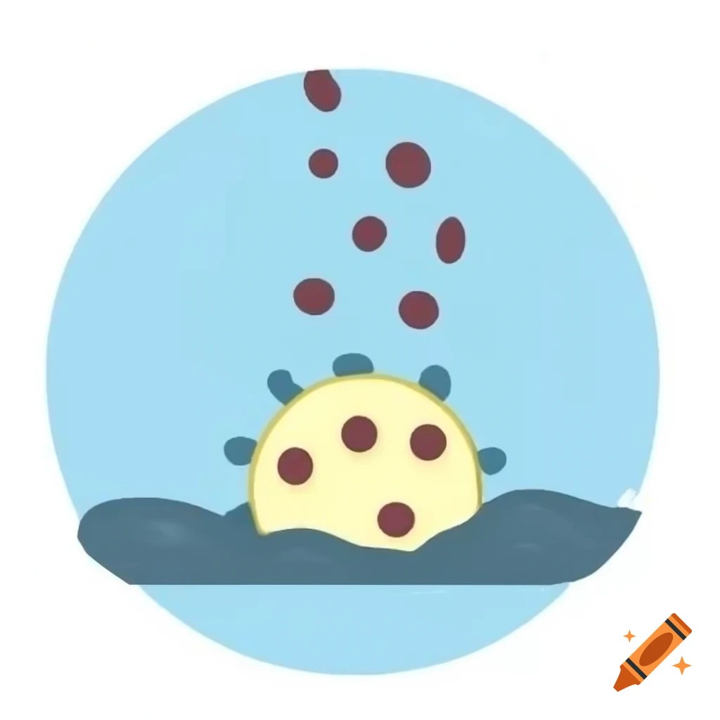 Illustration of bacteria transforming nitrate into nitrogen gas in soil ...