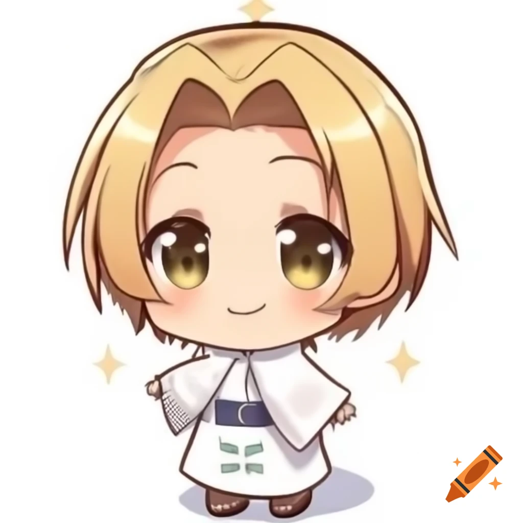 Chibi style anime character representing the Pope on Craiyon