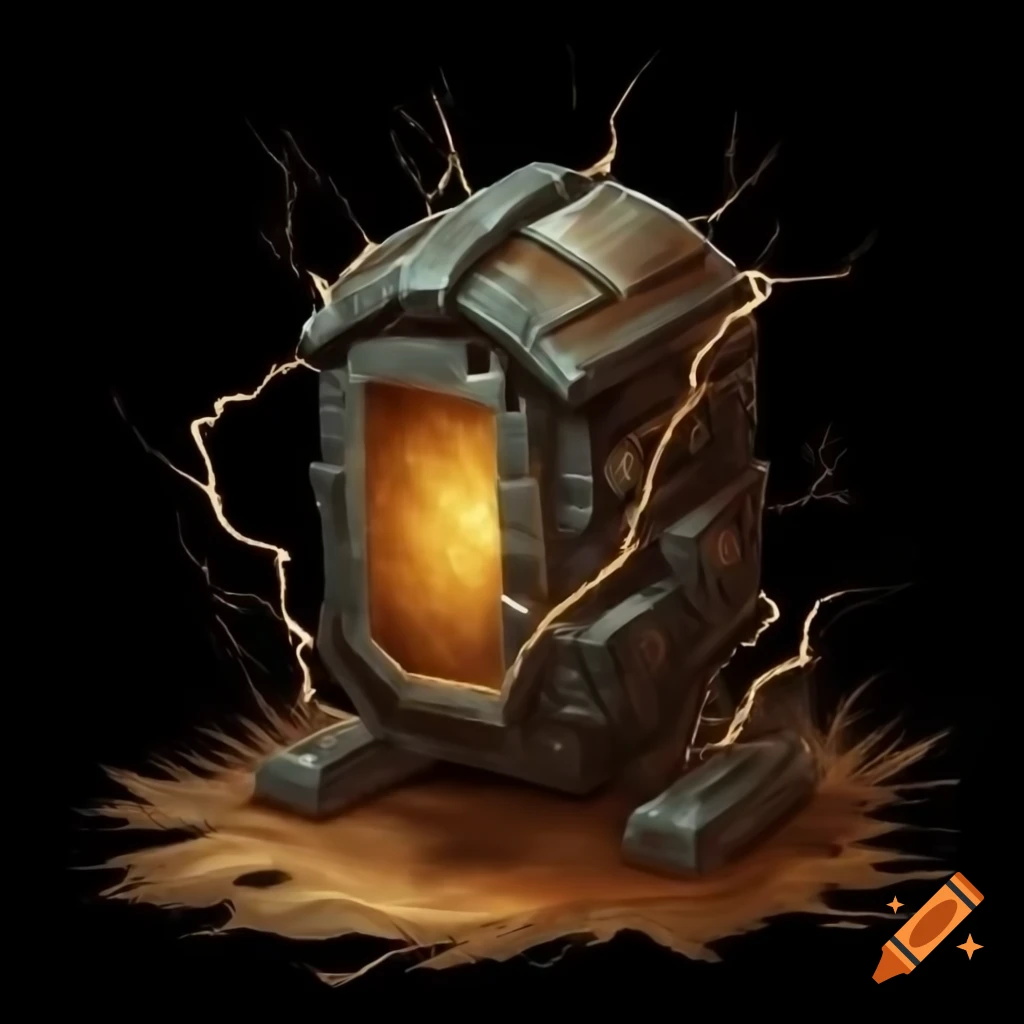 Detailed dungeon scene with lightning trap, ink drawing in dark fantasy ...