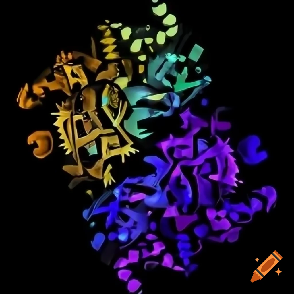 3D render of DNA double helix viewed through electron microscope on Craiyon