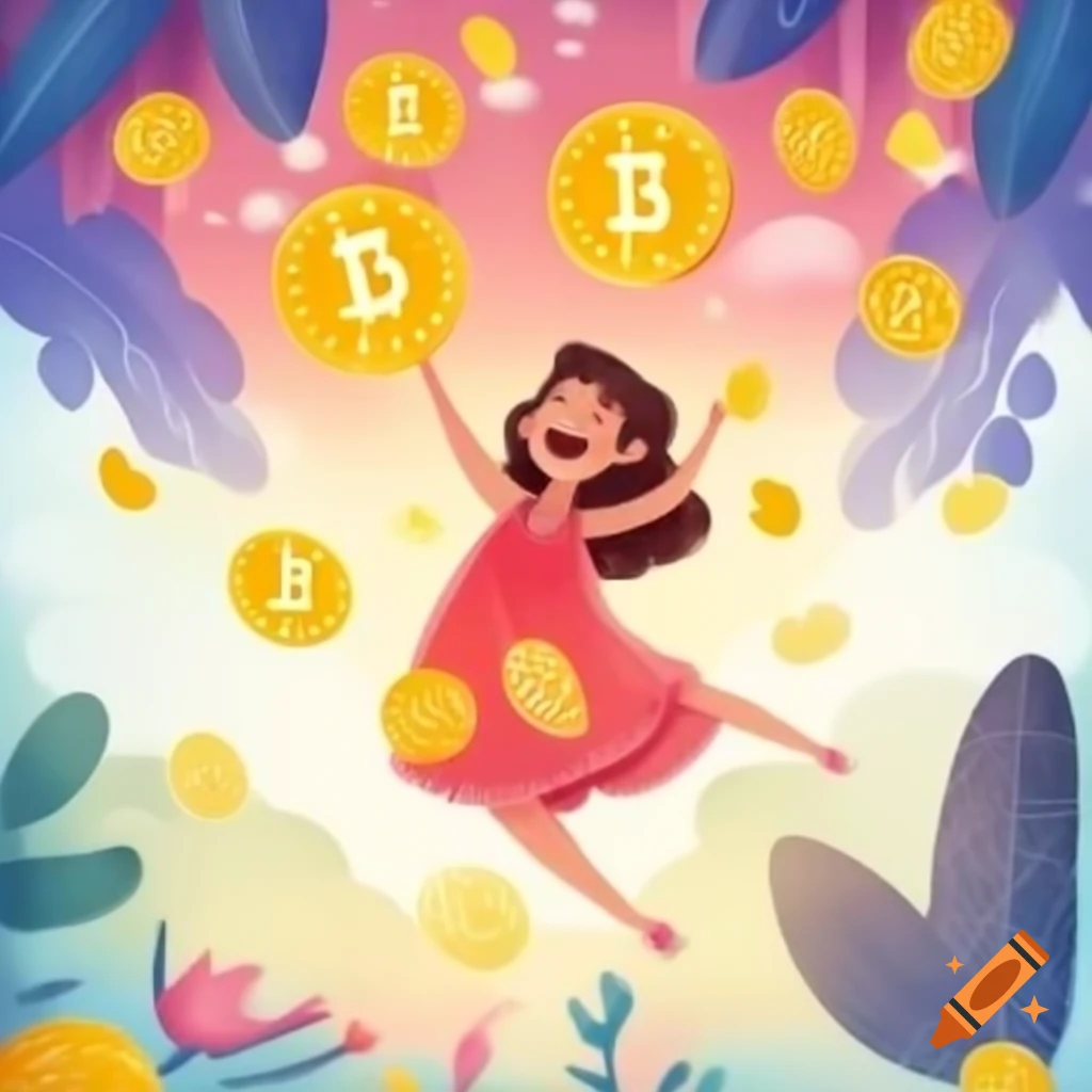 Girl celebrating sweet sixteen in bitcoin-themed dress on Craiyon