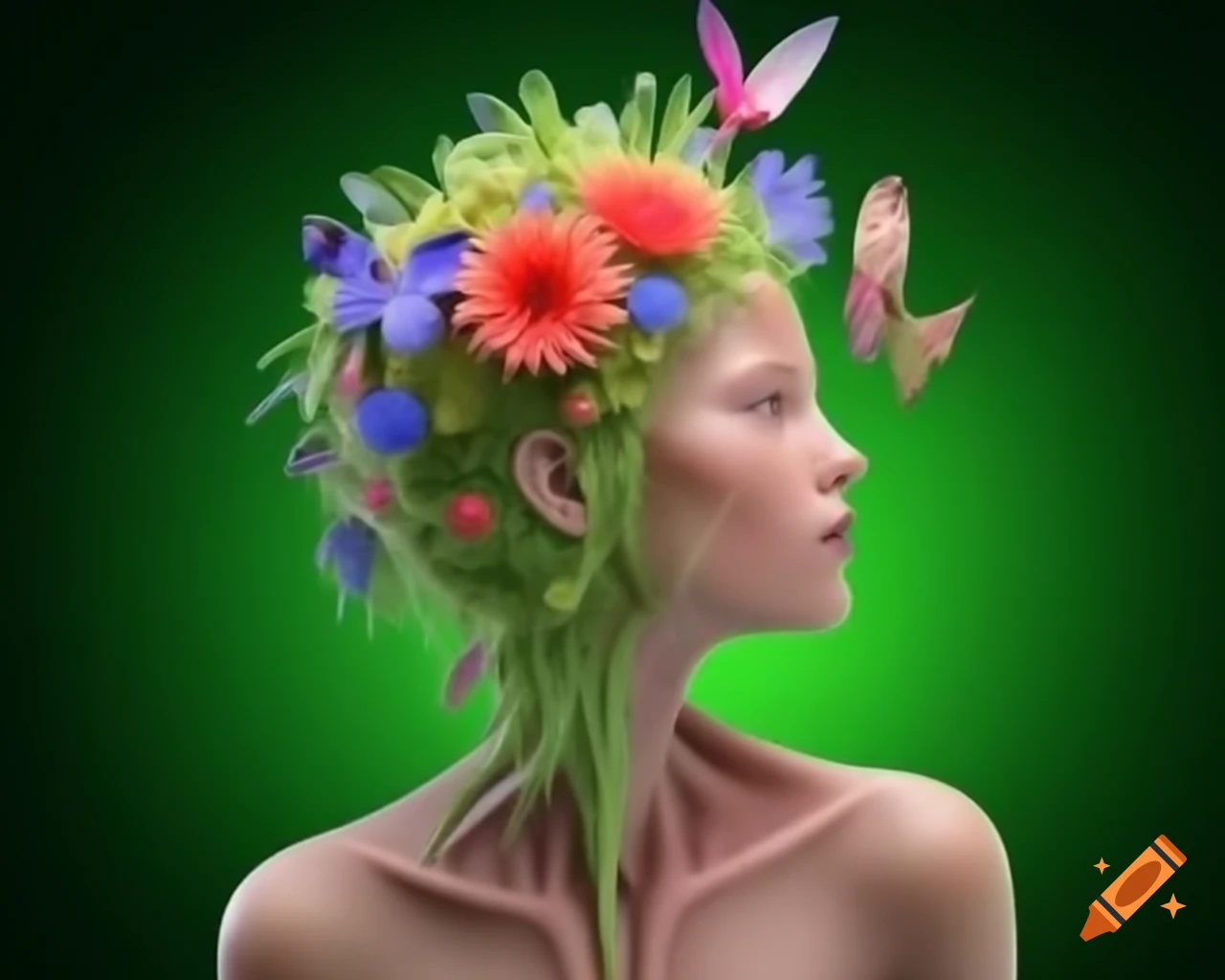 Hyper realistic portrait view with extreme details and clarity on Craiyon